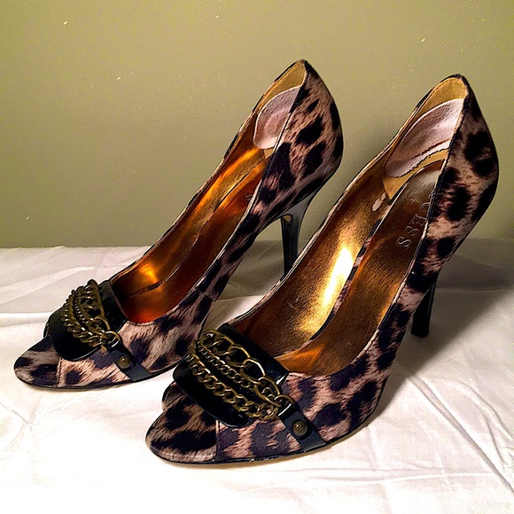 Guess | Shoes | Used Guess Leopardprint Stilettos | Poshmark